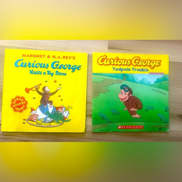 Scholastic | Toys | Curious George Kids Book Set Yellow And Green ...